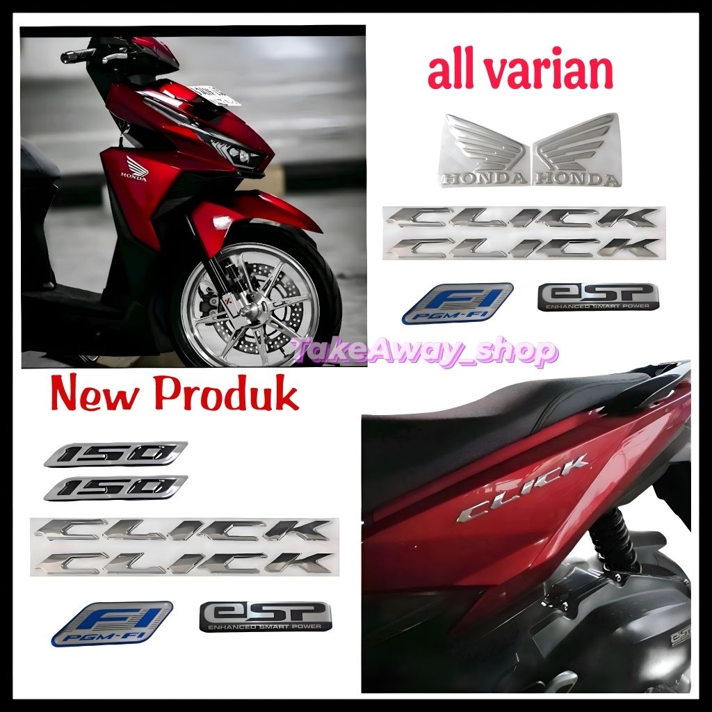 Jual EMBLEM CLICK 125i 150i LOGO VARIO NEW VARIO OLD STICKER CLICK ...