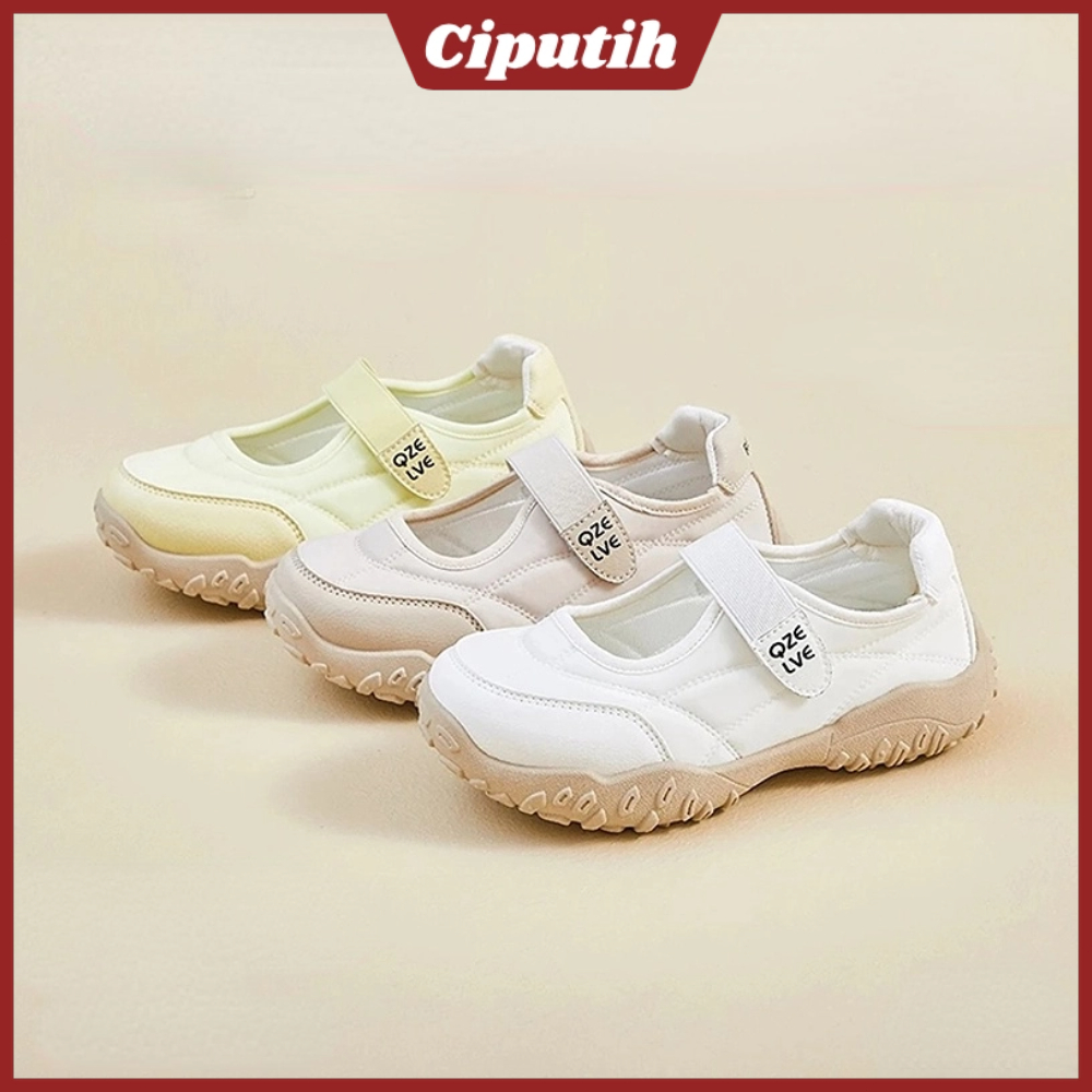 Jual 【Ready】Sepatu Ayah Velcro Baru Wanita Korea Dari 2025 Berongga ...