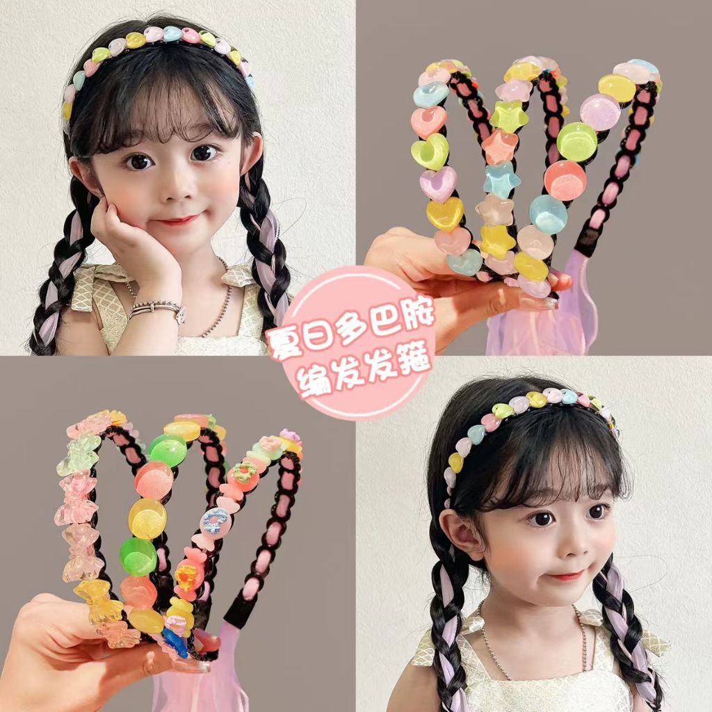 Jual (Hello Girl)B146 Bando Anak Terbaru Bando Dengan Tali Kepang ...