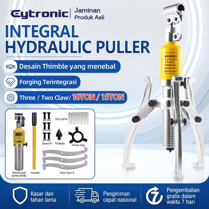 Jual EYTRONIC Integral Hydraulic Pulley 5TON/10TON Wheel Bear Puller 10 ...