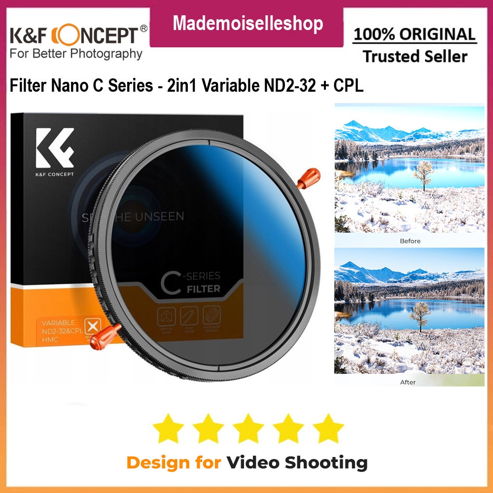 Jual KNF CONCEPT Filter 2in1 Variable ND 2-32 + CPL Nano C Series ...