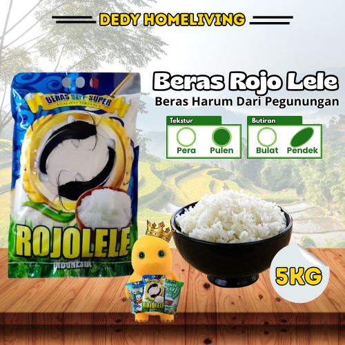 Jual Beras Rojo Lele Biru Premium 5KG – Beras Berkualitas dengan Aroma ...