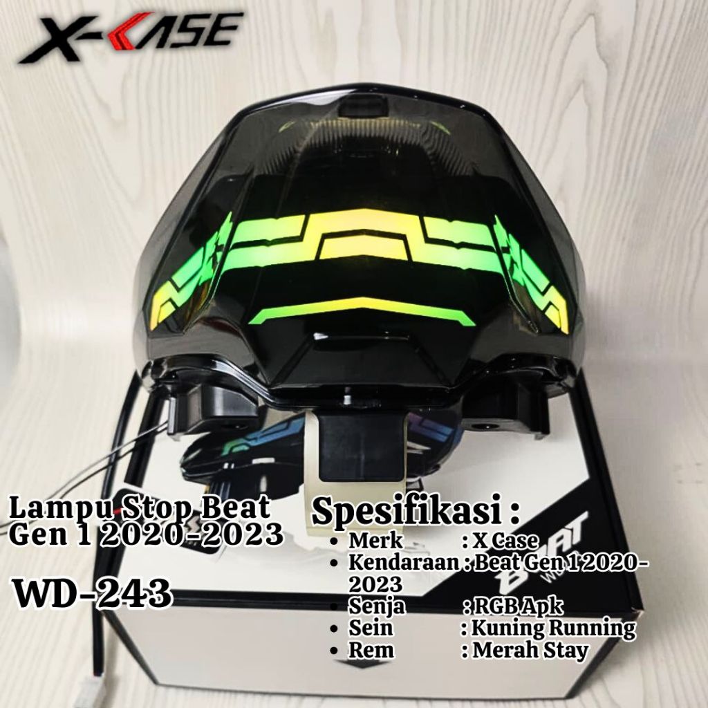 Jual Stoplamp Beat Deluxe Gen 1 2020-2023 Lazy RGB 200+ Mode Lampu Stop ...