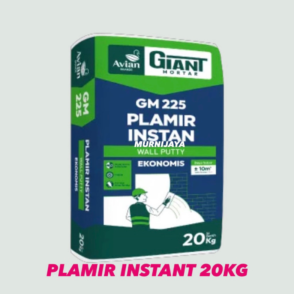Jual GIANT MORTAR 225 20 KG PLAMIR INSTANT PLAMIR JADI AVIAN UNTUK ...