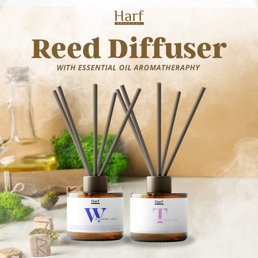 Jual REED DIFFUSER / Aromatherapy Essential oil / Reed Fiber Stick ...