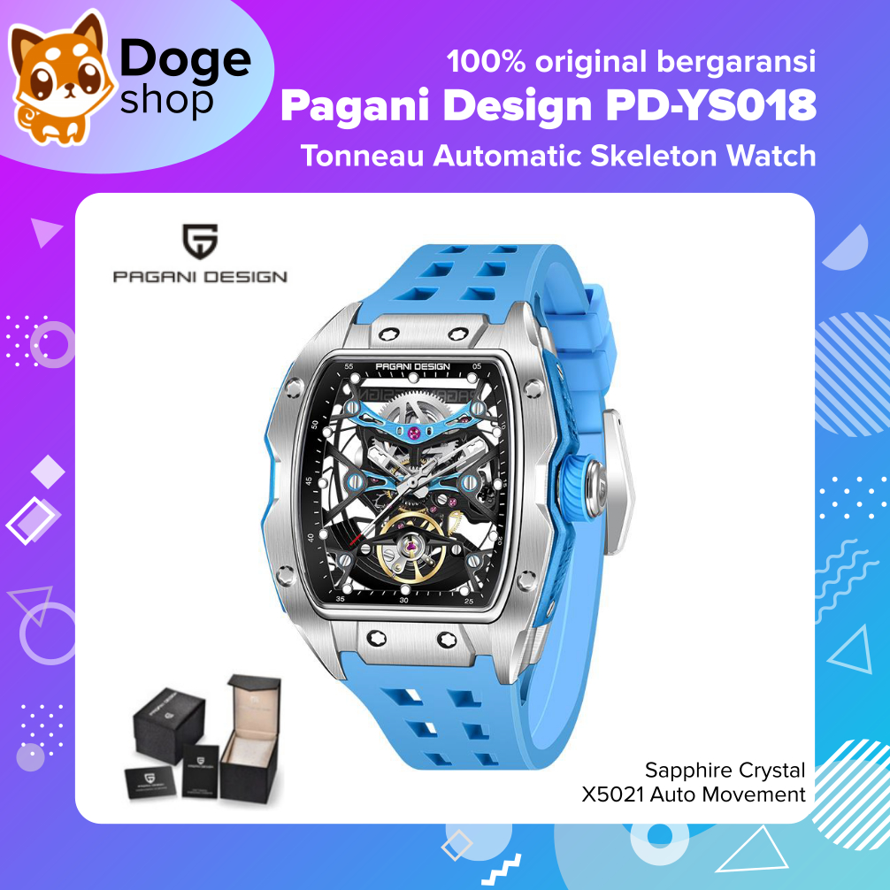 Jual Pagani Design PD-YS018 Tonneau Automatic Skeleton Mechanical ...