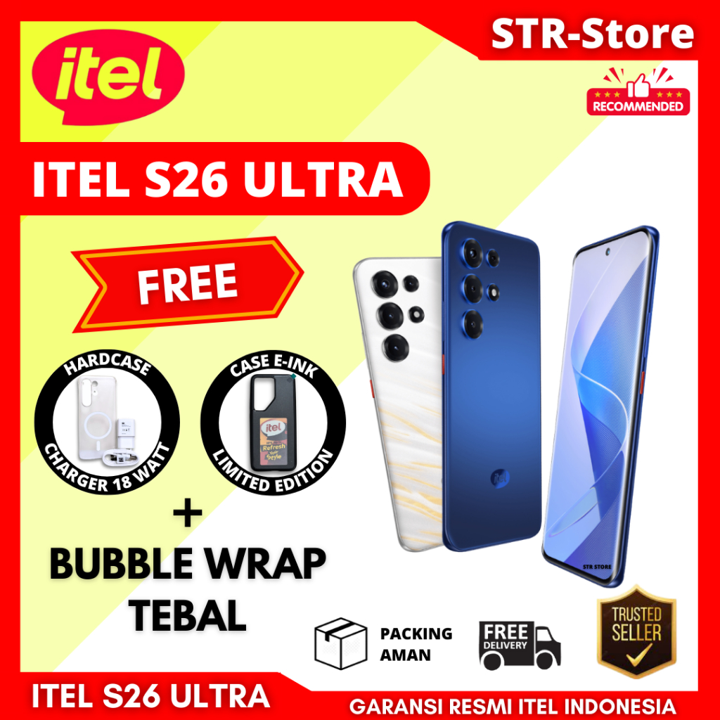Jual ITEL S26 ULTRA 8/256 GB SMARTPHONE GARANSI RESMI ITEL RAM 8 + 8 GB ...
