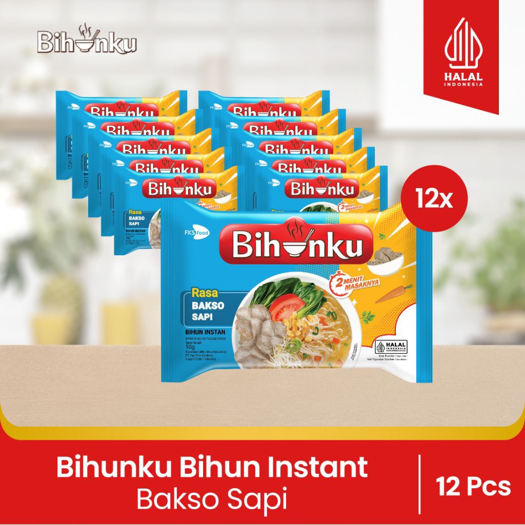 Jual Bihunku Instant Bakso Sapi 12 Pcs | Shopee Indonesia
