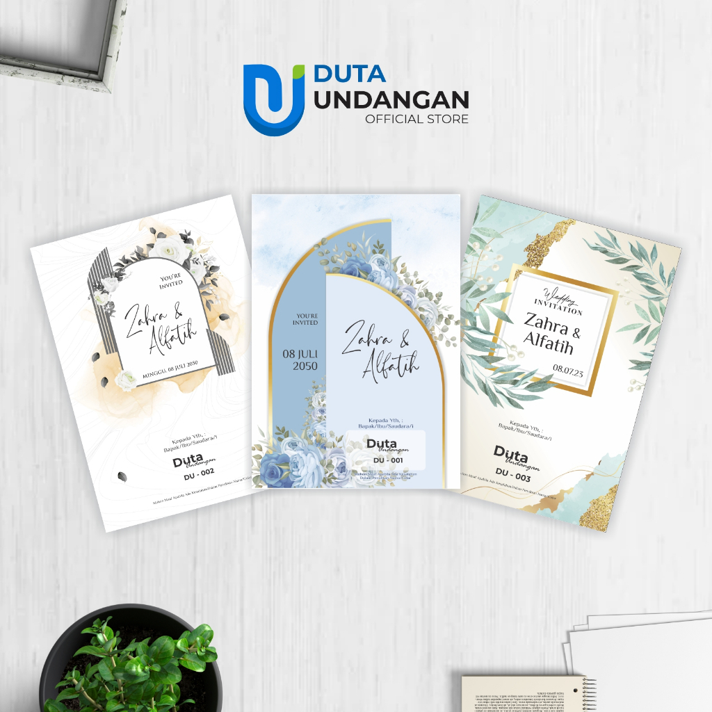 Jual ISI 100 Undangan Pernikahan/Khitanan Design Rustic Duta Undangan ...