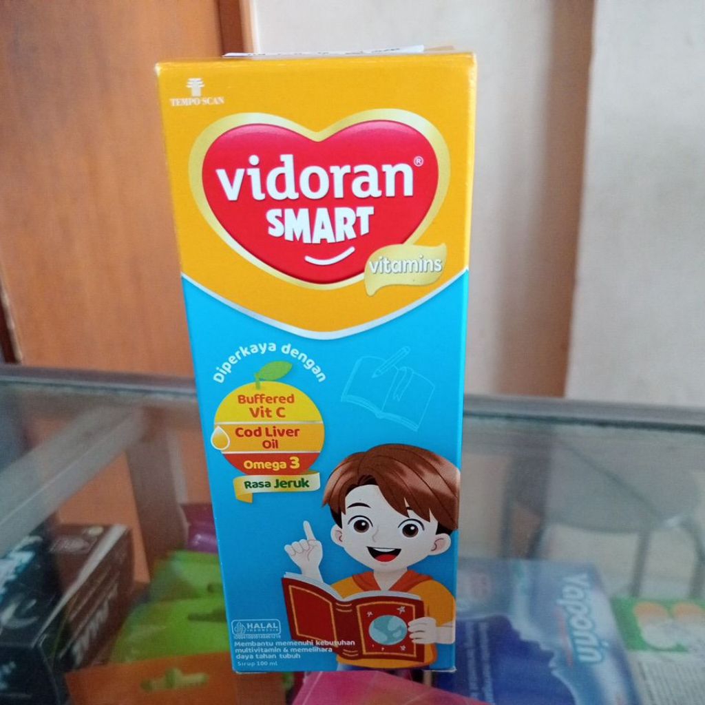 Jual Vidoran smart vitamins sirup 100 ml rasa jeruk | Shopee Indonesia