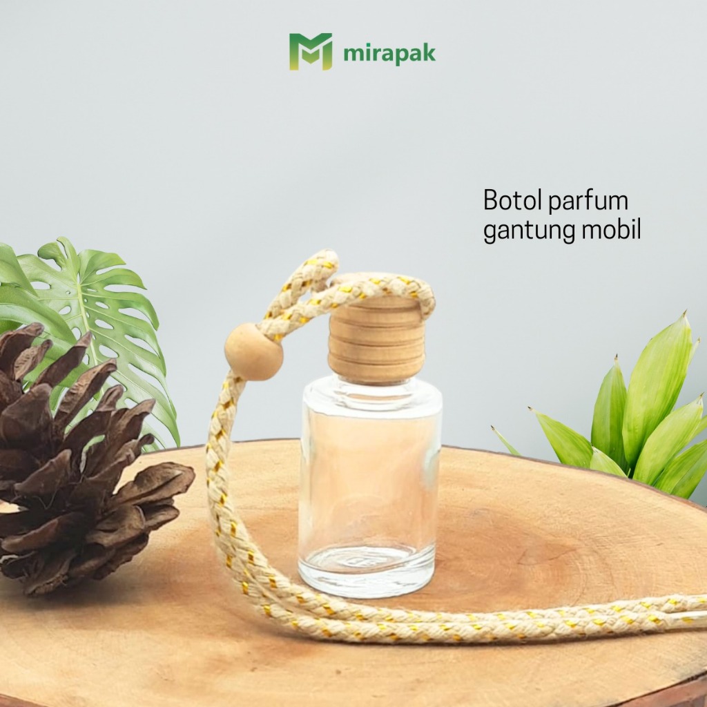 Jual BOTOL PARFUM MOBIL 15ML BULAT - TUTUP KAYU - PARFUM GANTUNG MOBIL ...