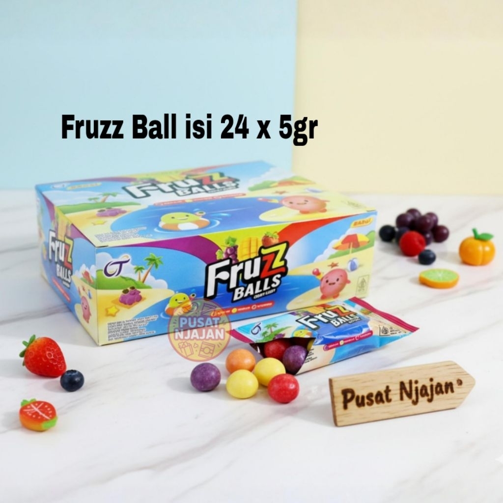 Jual Permen Fruzz Balls 1 box isi 24 pcs - (Permen Marbles Jadul ...