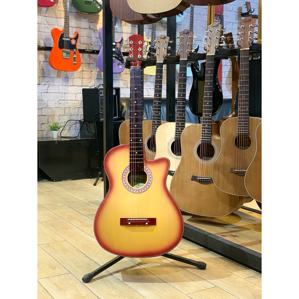 Jual GITAR AKUSTIK PEMULA CUSTOM GRIP | Shopee Indonesia
