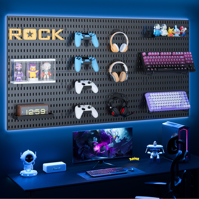 Jual Dekorasi Ruang E-Sports HOMEDekor Rak Dinding Pegboard Serbaguna Untuk Ruang Game Eksklusif ...