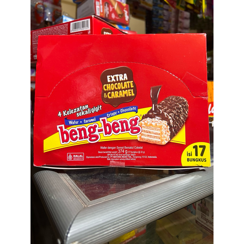 Jual Beng Beng Wafer Chocolate (1box isi 17pcs @25gr) | Shopee Indonesia