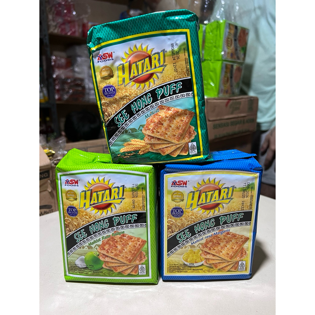 Jual Hatari See Hong puff Malkist 245gr (3 Varian rasa) | Shopee Indonesia