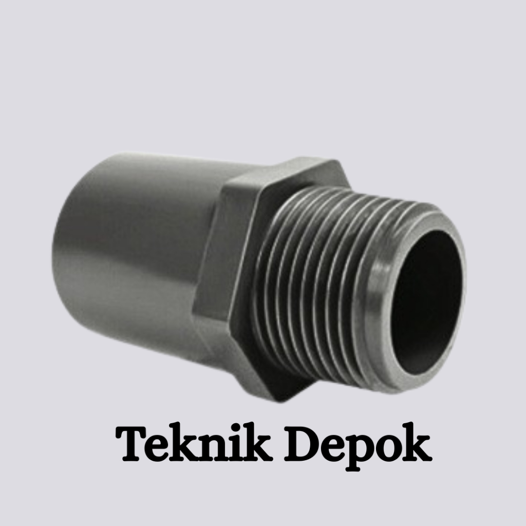 Jual Sok Drat Luar 1 inch AW Rucika Sambungan Pipa PVC Sock Drat Male ...