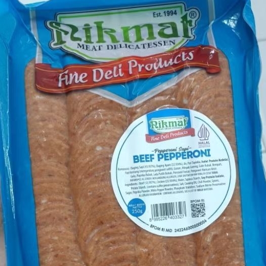 Jual Beef Pepperoni Nikmat 250 gr (PT. Soejasch) | Shopee Indonesia