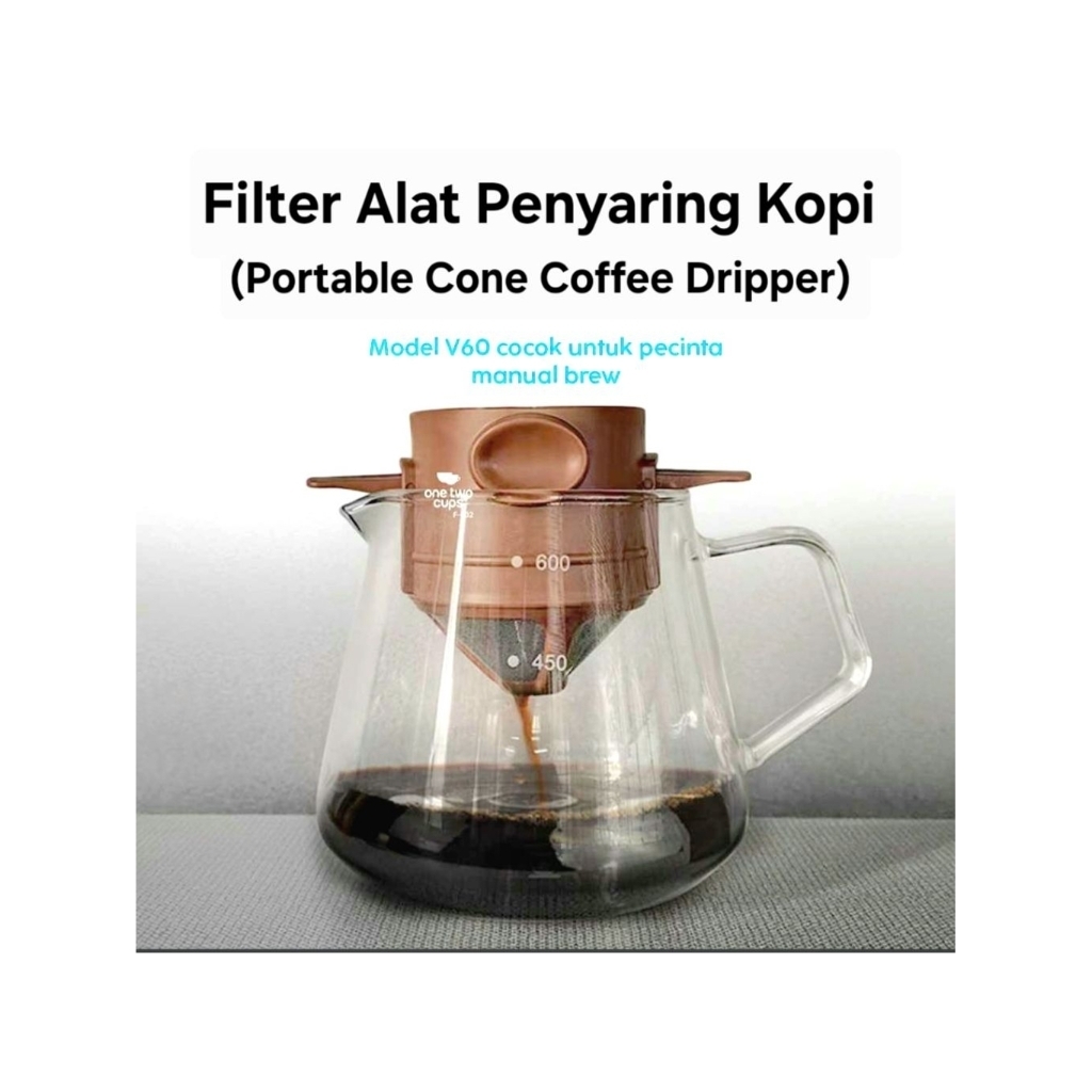Jual Filter Alat Penyaring Kopi Portable Cone Coffee Dripper Desain ...