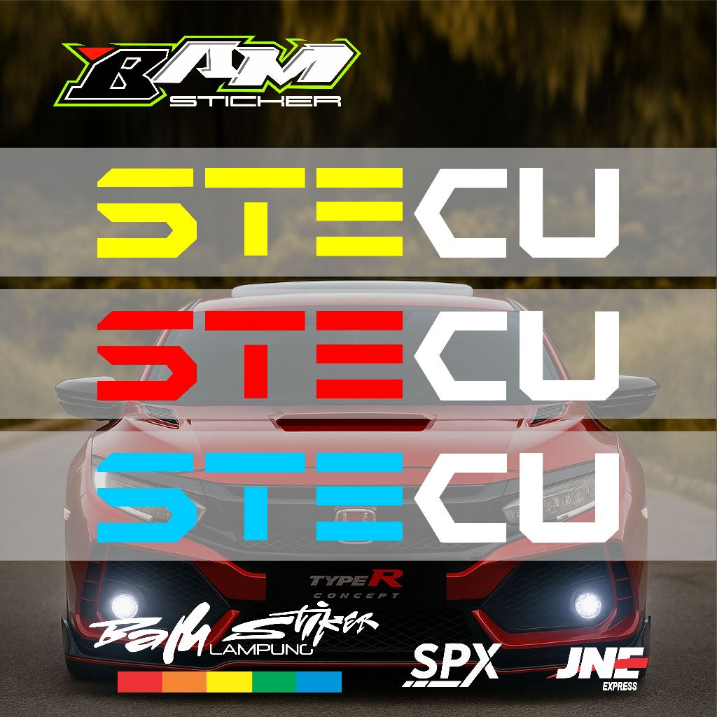 Jual Sticker Cutting STECU untuk segala mobil stiker viral stiker keren ...