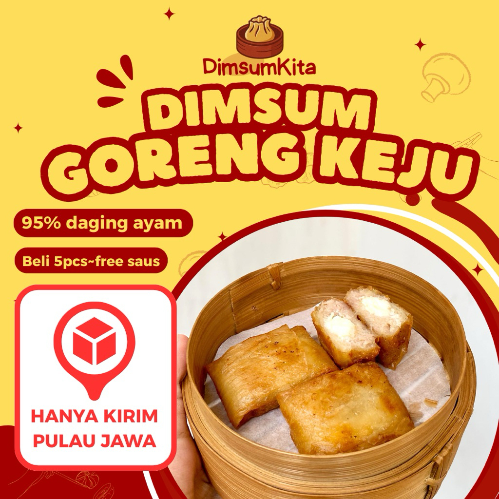 Jual DIMSUM GORENG KEJU - PER BIJI - DIMSUM PREMIUM - DimsumKita 95% ...