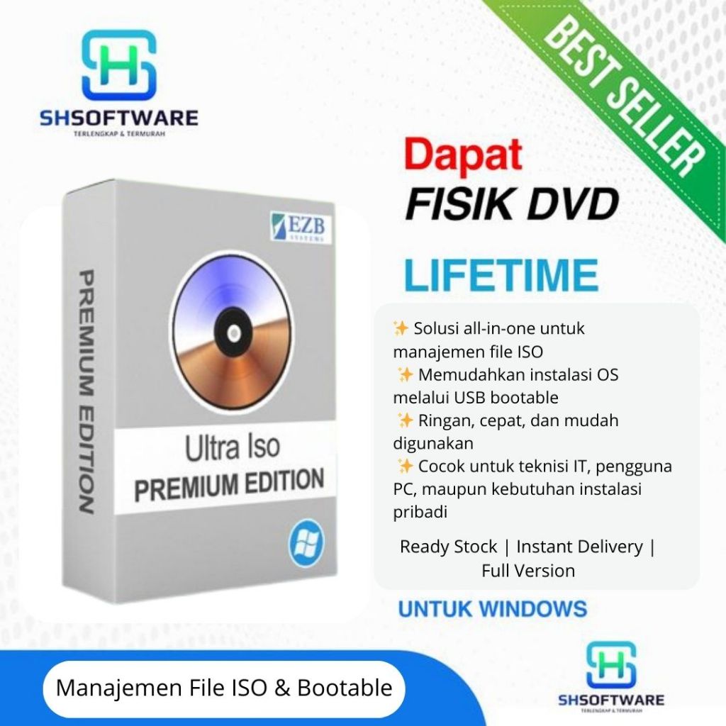 Jual UltraISO Premium Edition Full Version – Software Manajemen File ...