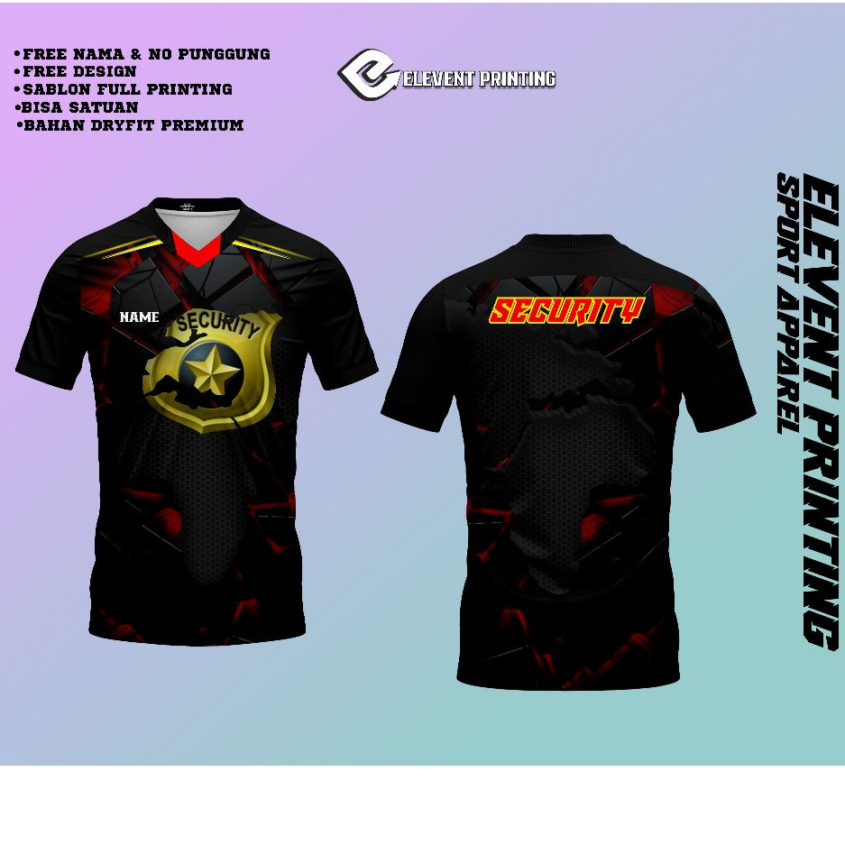 Jual Jersey Security Terbaru / Kaos Jersey Satpam / Seragam Satpam Full ...