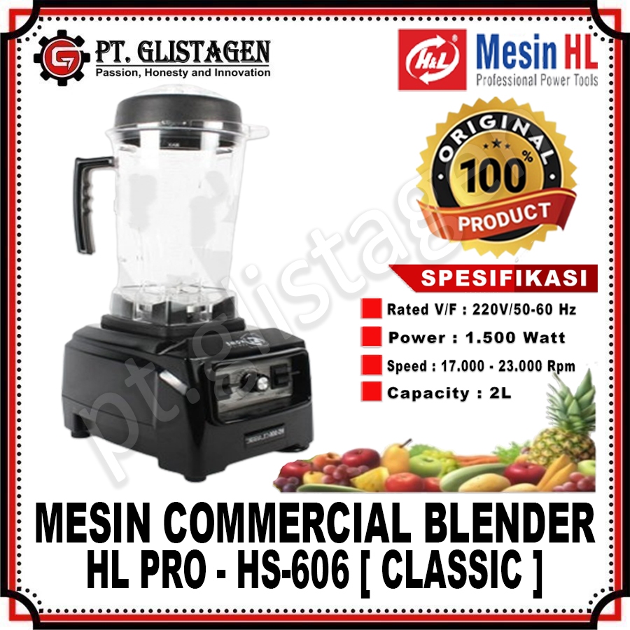 Jual HL HS-606 CLASSIC Mesin Blender Pelumat Commercial Blender HS 606 ...