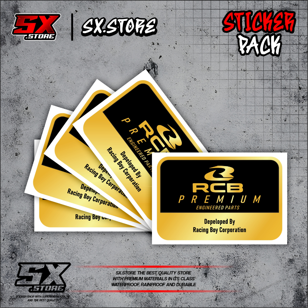Jual STICKER SHOCK BELAKANG RCB PREMIUM BLACK GOLD / SHOCK | Shopee ...