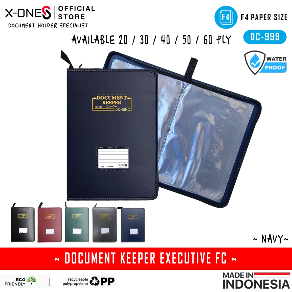 Jual X-ONE DOCUMENT KEEPER ORIGINAL RESLETING /MAP IJAZAH DOKUMEN FOLIO ...