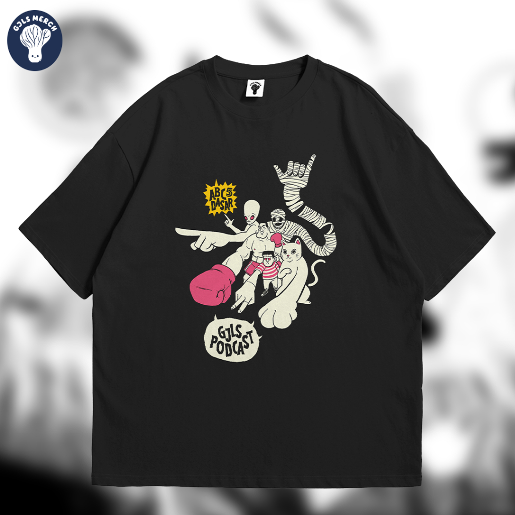 Jual GJLS Merch | Tshirt Oversize ABC 5 Dasar | Shopee Indonesia