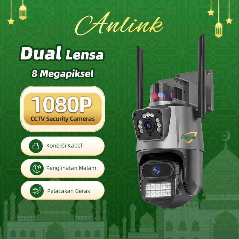 Jual CCTV WiFi Dual Lens Outdoor 1080P Area Luas Lampu Alarm 24 Jam ...