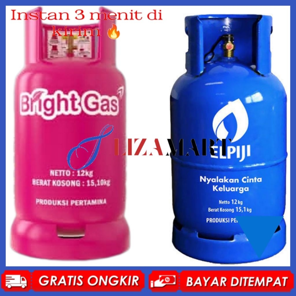 Jual Tabung Bright Gas 12kg KOSONG Elpiji 12kg Tabung Gas 12kg | Shopee ...
