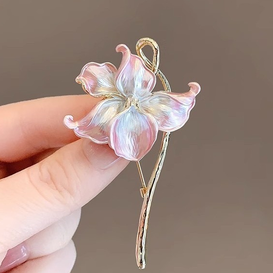 Jual 【Ami ACC】 Bros sculptural floral dengan beragam desain bunga ...