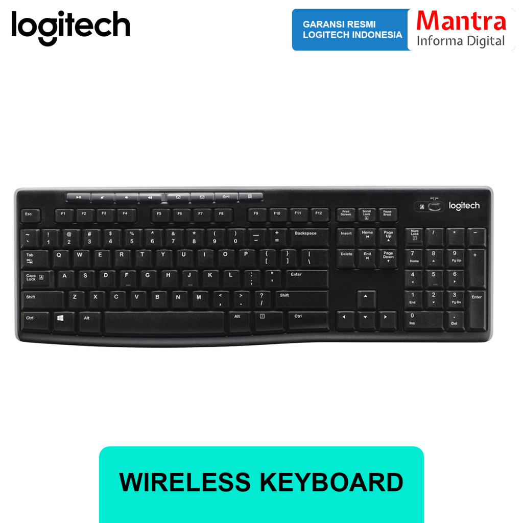 Jual KEYBOARD LOGITECH K270 WIRELESS KEYBOARD | Shopee Indonesia
