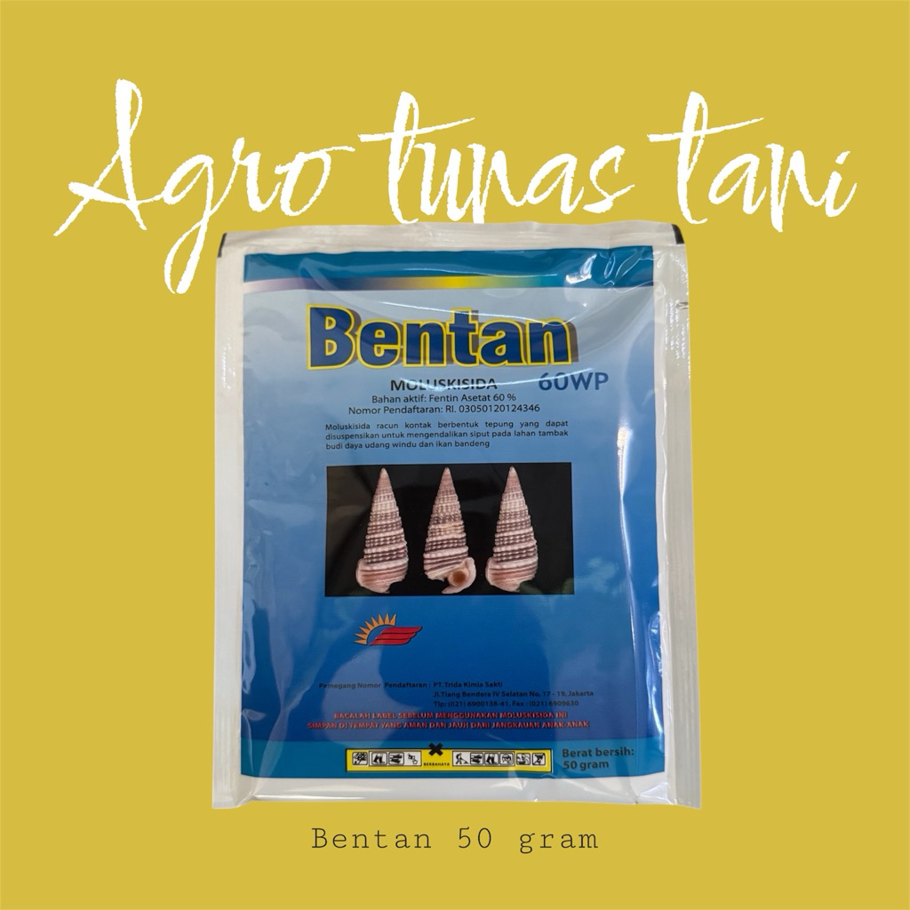 Jual Insektisida Racun keong Bentan 60 WP 50 gram | Shopee Indonesia