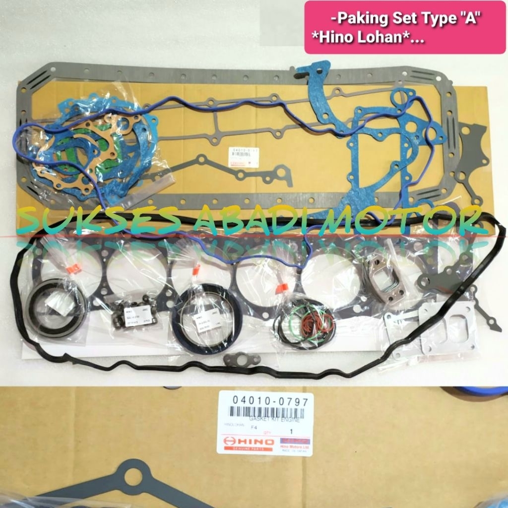 Jual PACKING SET PAKING SET GASKET FULL SET HINO LOHAN HINO 500 ORIGINAL | Shopee Indonesia