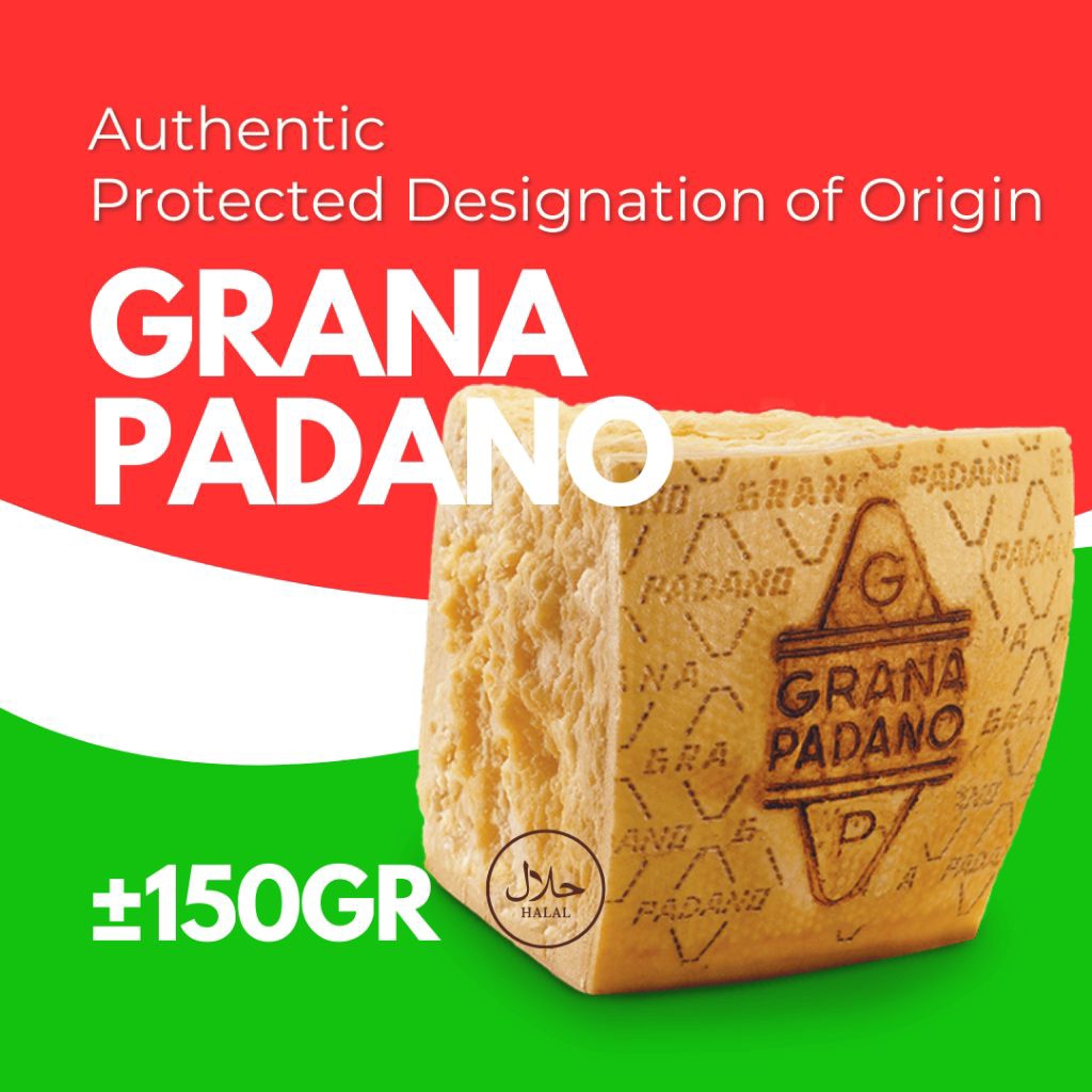 Jual GRANA PADANO ITALIAN PDO CHEESE ±150GR AUTHENTIC KEJU NATURAL ...
