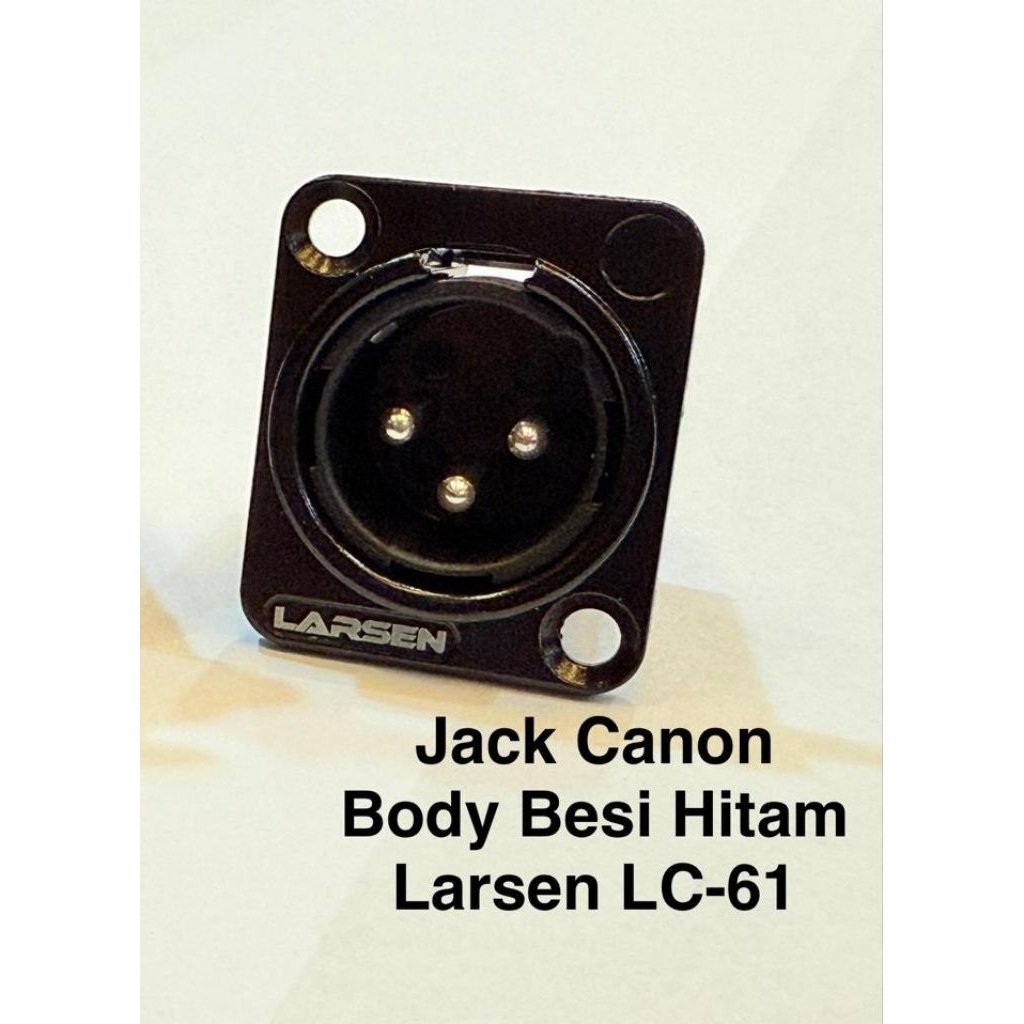 Jual Socket Soket Body Besi Hitam XLR Canon Male Larcen LC-61 | Shopee ...