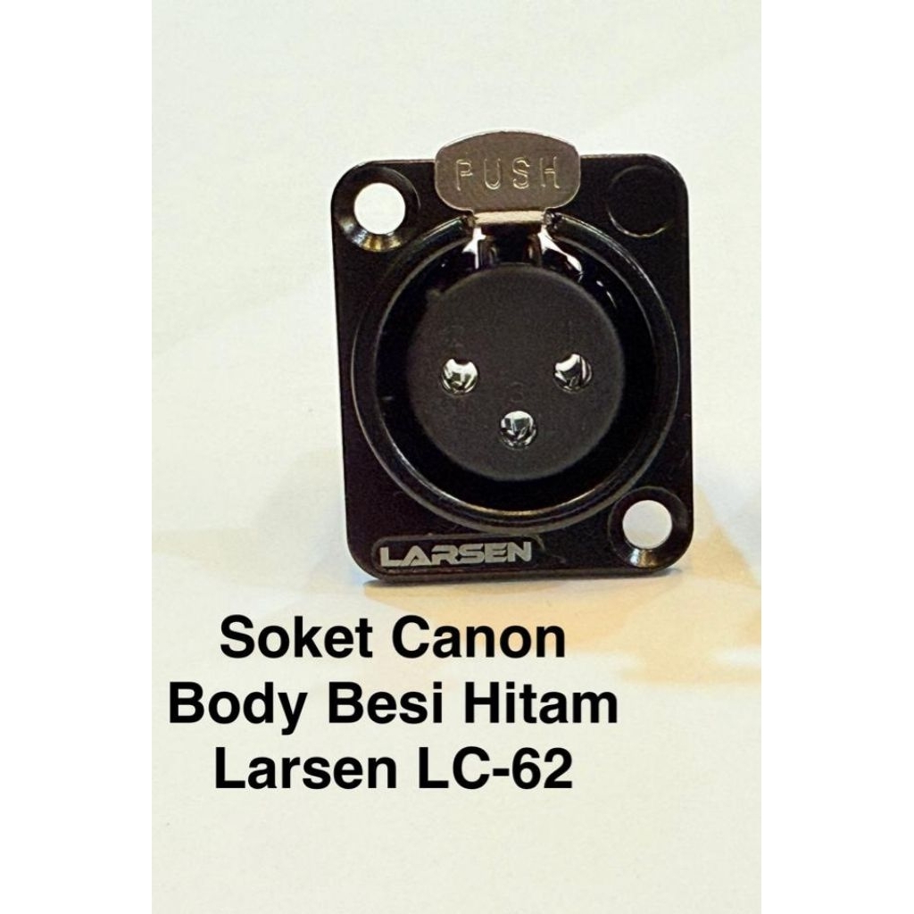 Jual Socket Soket Body Besi Hitam XLR Canon Female Larcen LC-62 ...