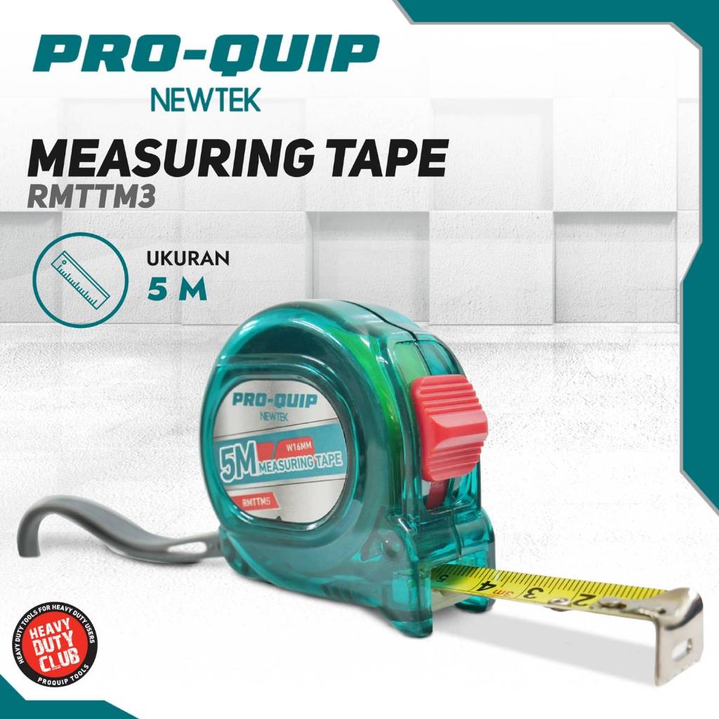 Jual PRO-QUIP MEASURING TAPE / METERAN 5 METER TRANSPARAN RMTTM5 ...