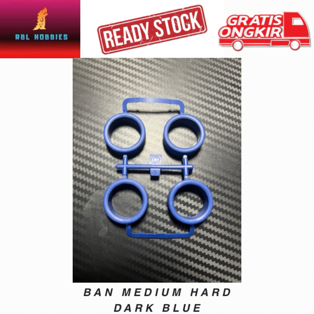 Jual Tamiya Ban Medium Hard Biru Original Loose Kit Mini4WD | Shopee ...