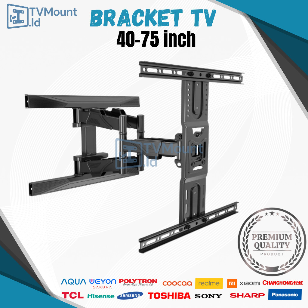 Jual Bracket TV 55 43 50 32 40 60 55 70 42 49 75 Inch Dijamin Cocok LED ...