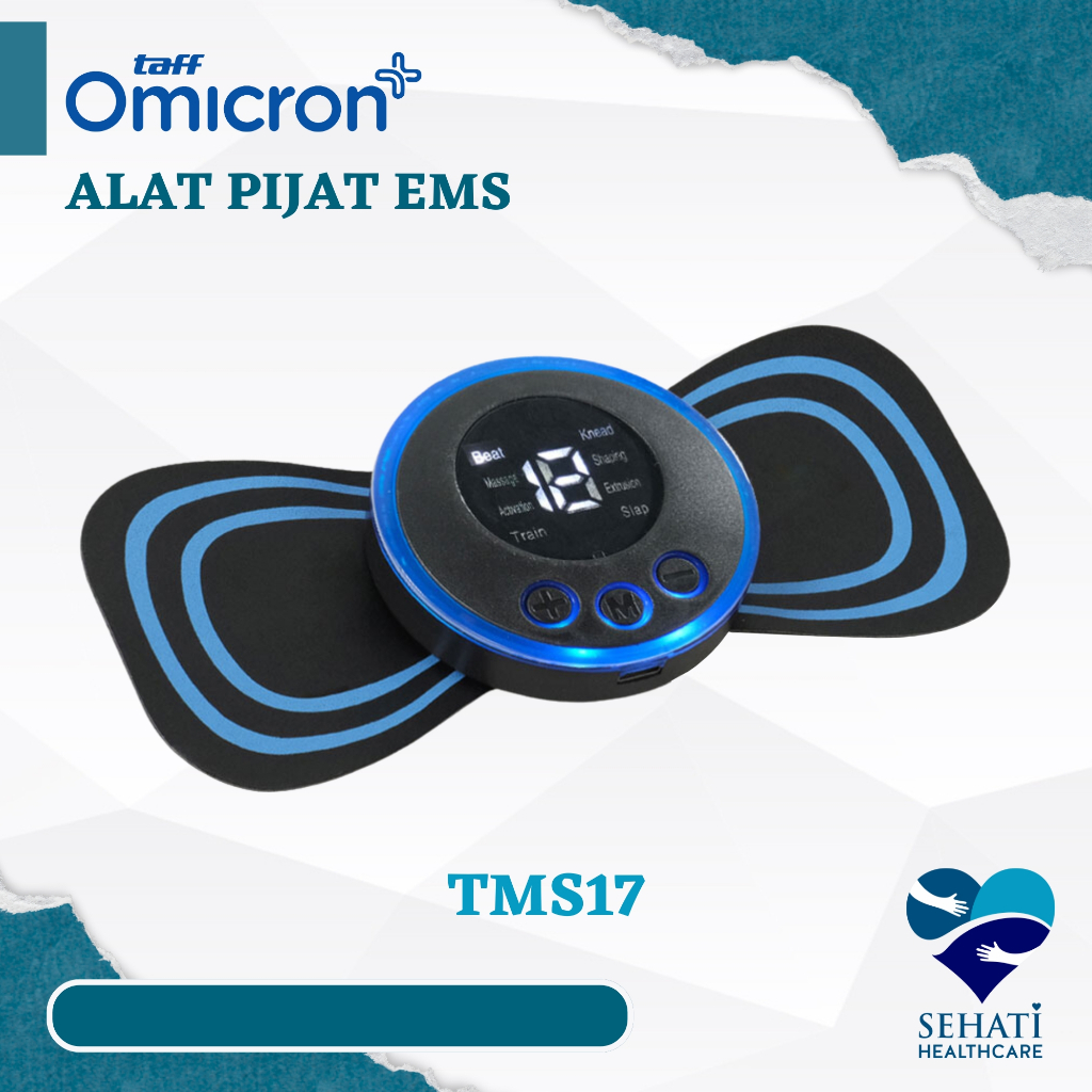 Jual Taff Omicron Alat Pijat EMS TMS17 Tempel Terapi Leher Punggung ...