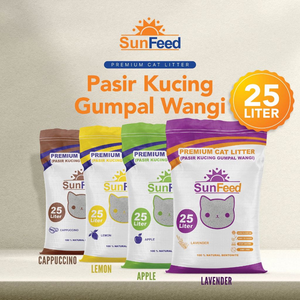 Jual Pasir bentonite SUNFEED 25L pasir gumpal premium gumpal kuat dan ...