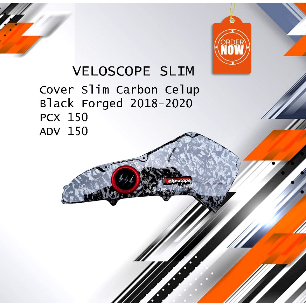 Jual VELOCITY DONATIP PETIR CARBON CELUP BLACK FORGED SLIM PCX/ADV 150 ...