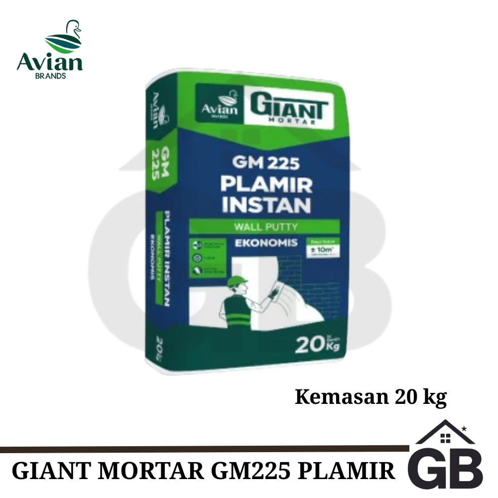 Jual GIANT MORTAR 225 20 KG PLAMIR INSTANT ACIAN JADI AVIAN UNTUK ...
