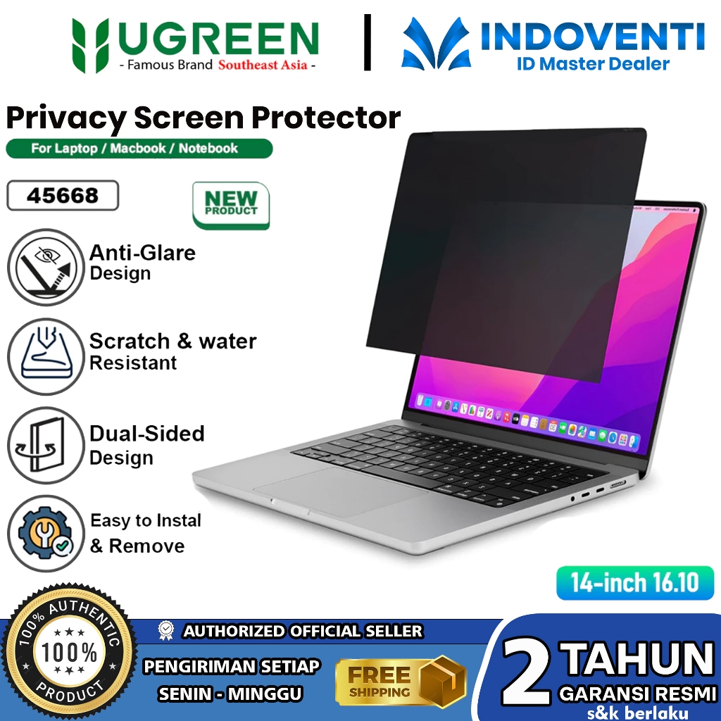 Jual UGREEN Pelindung Layar Screen Protector Anti Spy 13.3-14 Inch ...