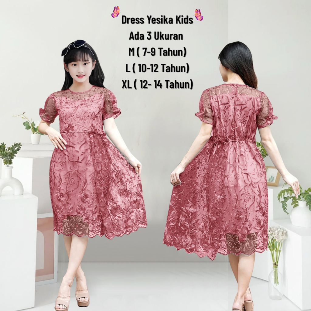Jual Dress Anak Perempuan dan Abg Perempuan Terbaru Dress Yesika Kids 7 ...