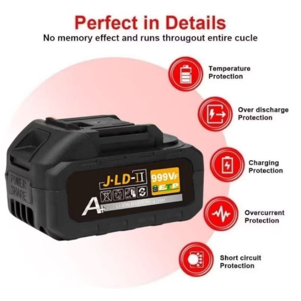 Jual BATERAI MESIN IMPACT BATTERY 999VF 10CELL BATERAI IMPACT WRENC ...